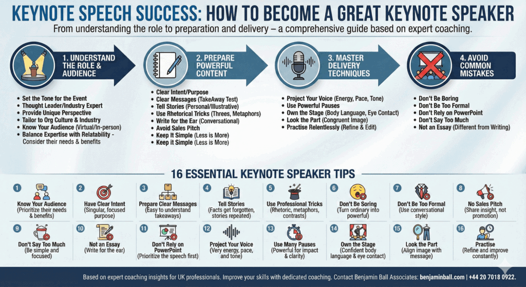 Master The Art Of A Keynote Speaker - 16-Step Guide